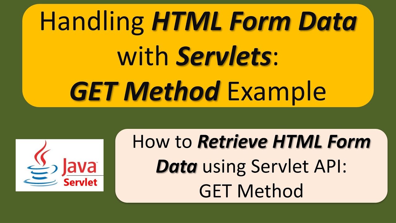 Handling HTML Form Data with Servlets: GET Method Example | Servlets
