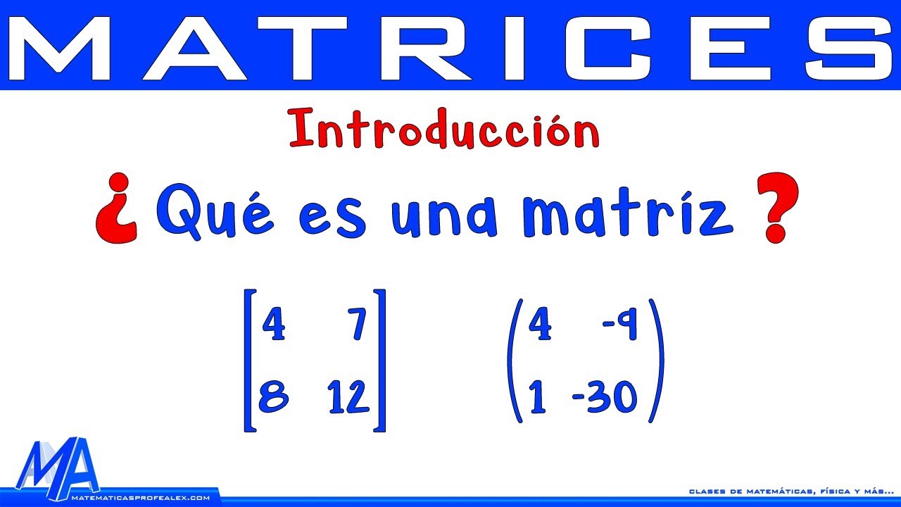 Matrices Introduction | Basic Concepts