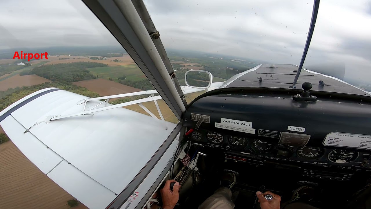 Glider Tow in Piper Pawnee POV with Fun Country Soaring Club