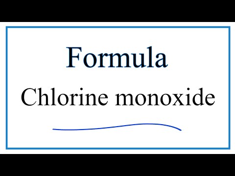 How to Write the Formula for Chlorine monoxide