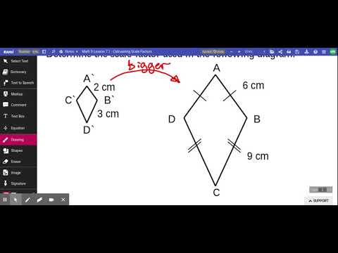 Math 9 Lesson 7.1 - Calculating Scale Factors