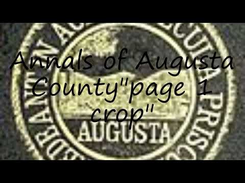 How to pronounce Annals of Augusta County"page 1 crop" in English?