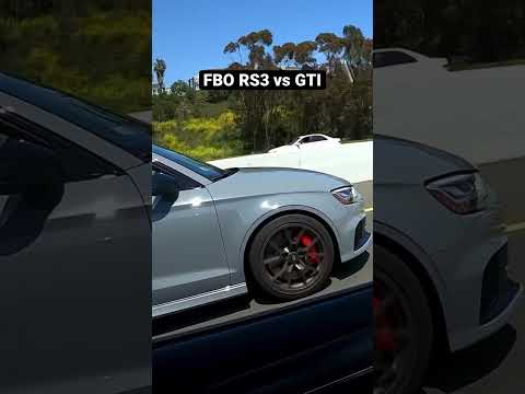 Full Bolt On E85 RS3 vs Hybrid GTI Manual