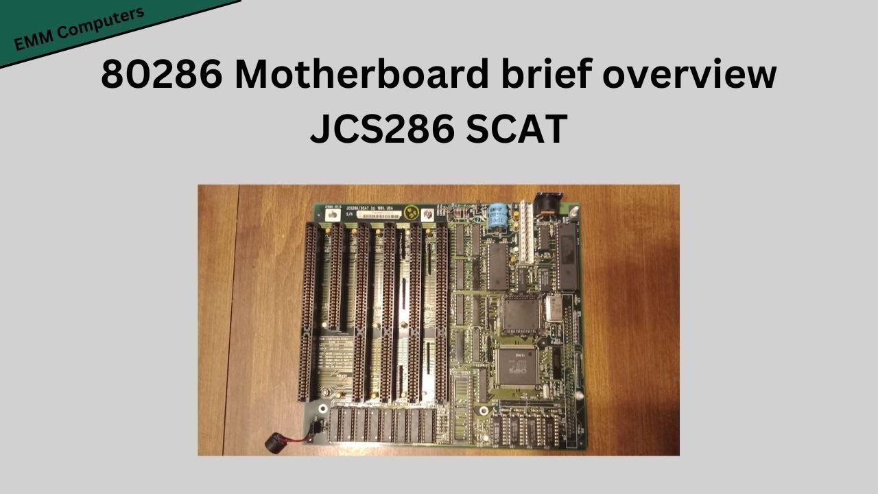 80286 Motherboard brief overview - JCS286 SCAT