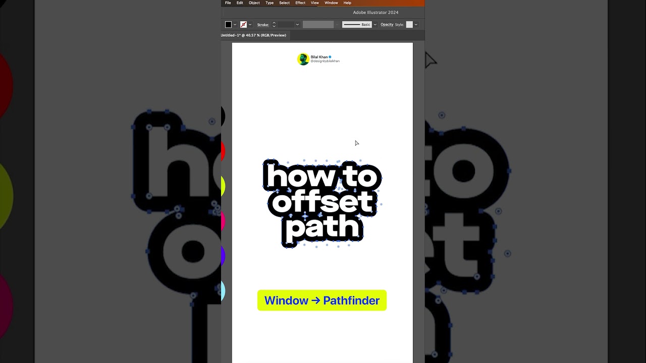 Master the Offset Path in Adobe Illustrator! | Quick & Easy Tutorial 🎨 #Adobe #illustrator