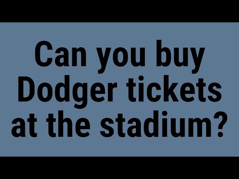 Can you buy Dodger tickets at the stadium?