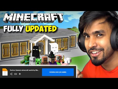 Techno Gamerz latest world download | Techno Gamerz latest Minecraft world download | ( educational)