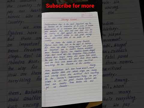 Unsung Heroes English paragraph writing