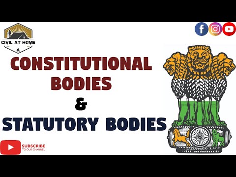 Constitutional Bodies and Statutory Bodies in Hindi | Polity basics in Hindi | Civil At Home