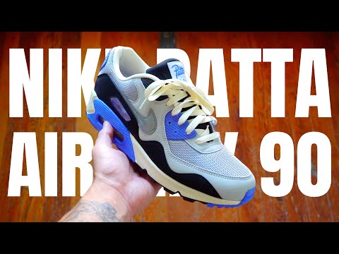 Patta x Nike Air Max 90 "Sapphire and Particle Grey" On-Feet Review