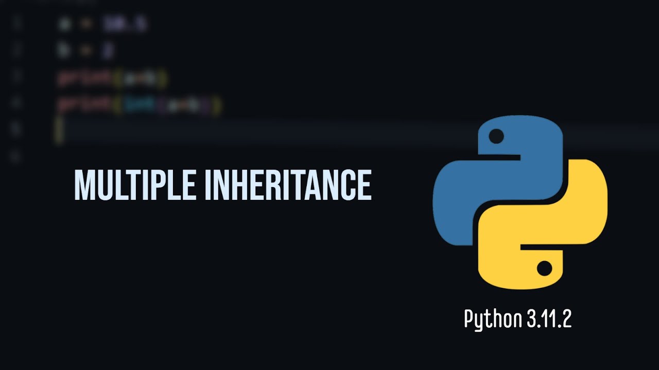 Python tutorial #28 | Multiple Inheritance  | Method Resolution Order (MRO)