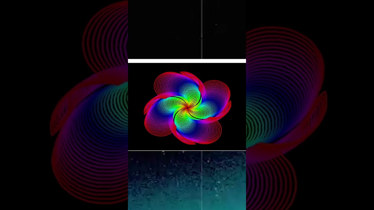 Python turtle graphic & colorsys module code-drawing cool pattern