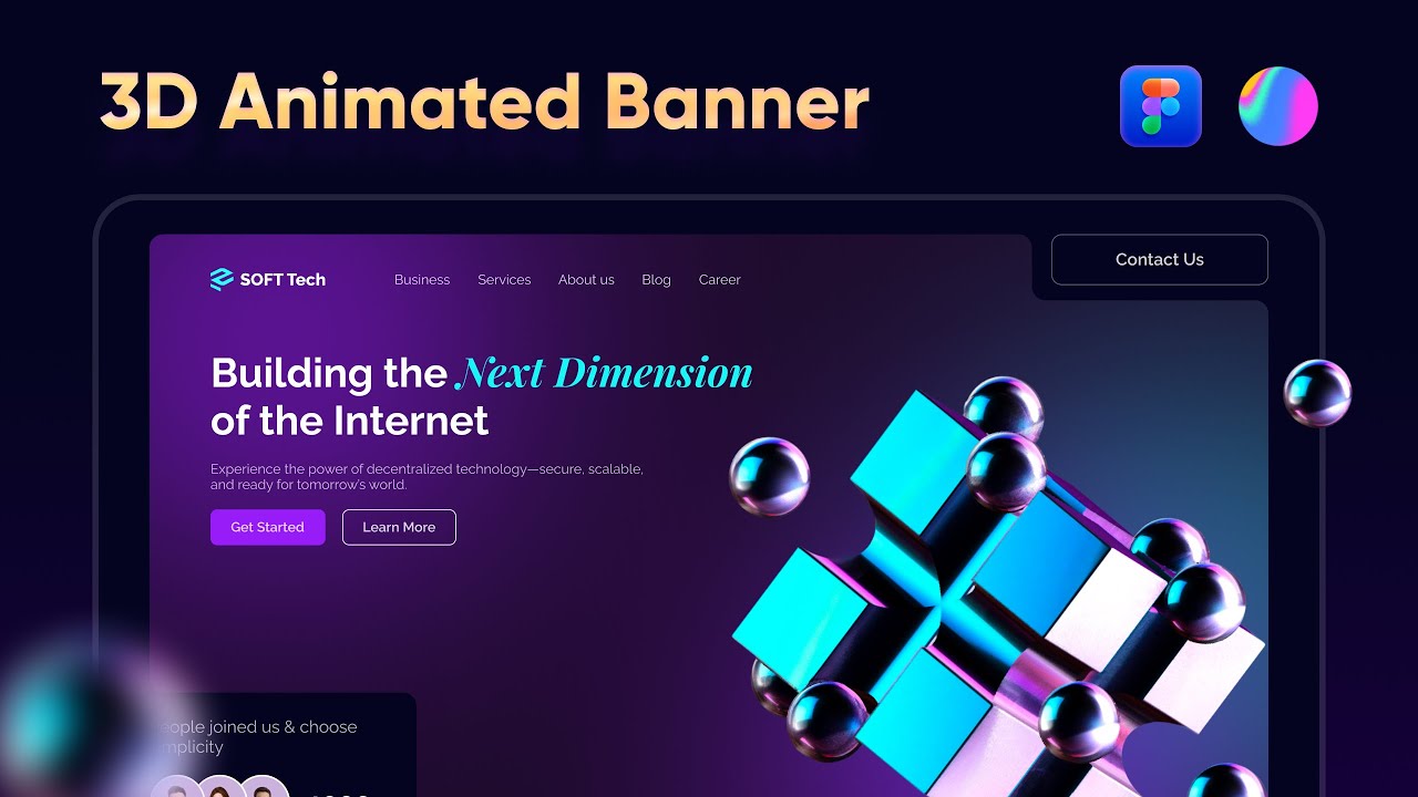Design a 3D Animated Banner in Figma Using Spline | Step-by-Step Tutorial