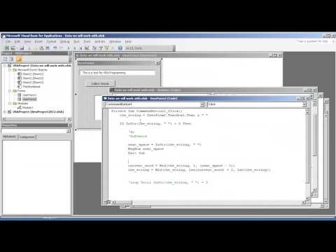 VBA Excel 2010 Programming How to Collect\Extract Words from a Sentence\String