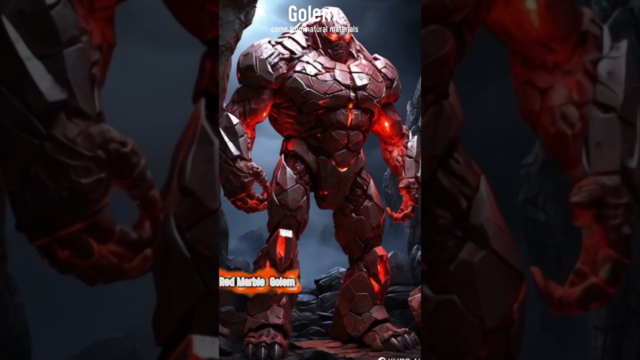 GOLEM Come from Natural Materials (AI generated) #ai#fantasy