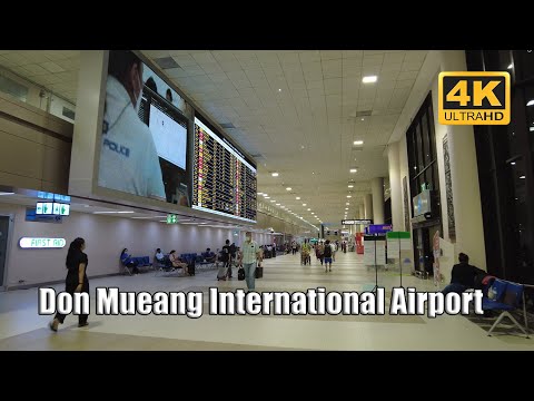 Don Mueang Airport (DMK) Take a tour of each floor Bangkok Thailand 4K