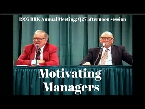 Here's How Warren Buffett Thinks About Berkshire's Incentive Comp Arrangements (1995 Q27 pm)