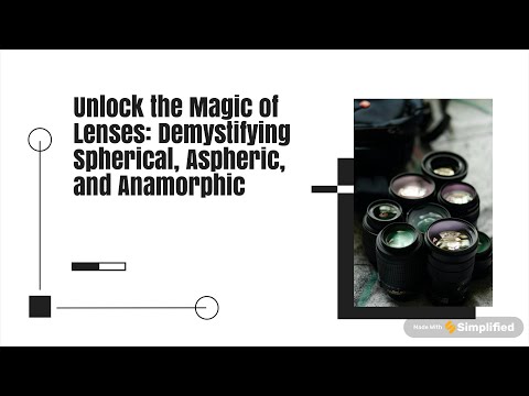 Lens 101: Spherical, Aspheric, and Anamorphic Explained
