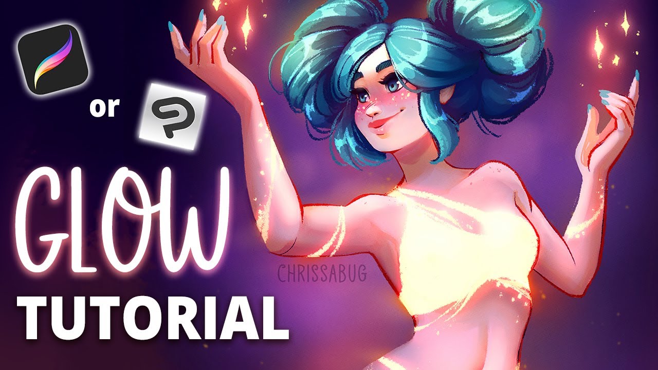 Add Easy Glow Tutorial with PROCREATE or CLIP STUDIO PAINT!