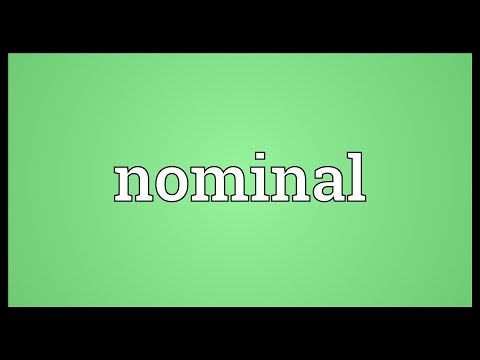 Nominal Meaning