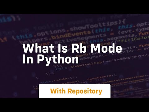 what is rb mode in python