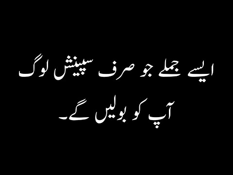 Spanish slang sentences || Urdu to Spanish || Spanish to Urdu || Learn Spanish in urdu