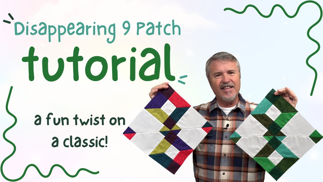 Disappearing 9 Patch with a Slant | Easy Quilting Tutorial