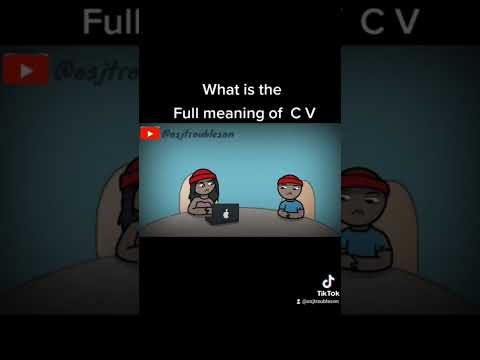 What is the full meaning of C V