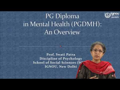 IGNOU Live Session on PG Diploma in Mental Health (PGDMH) : An Overview