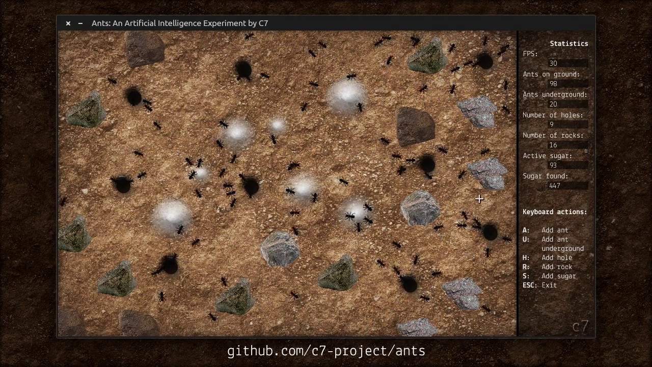 ants: an artificial intelligence experiment by c7