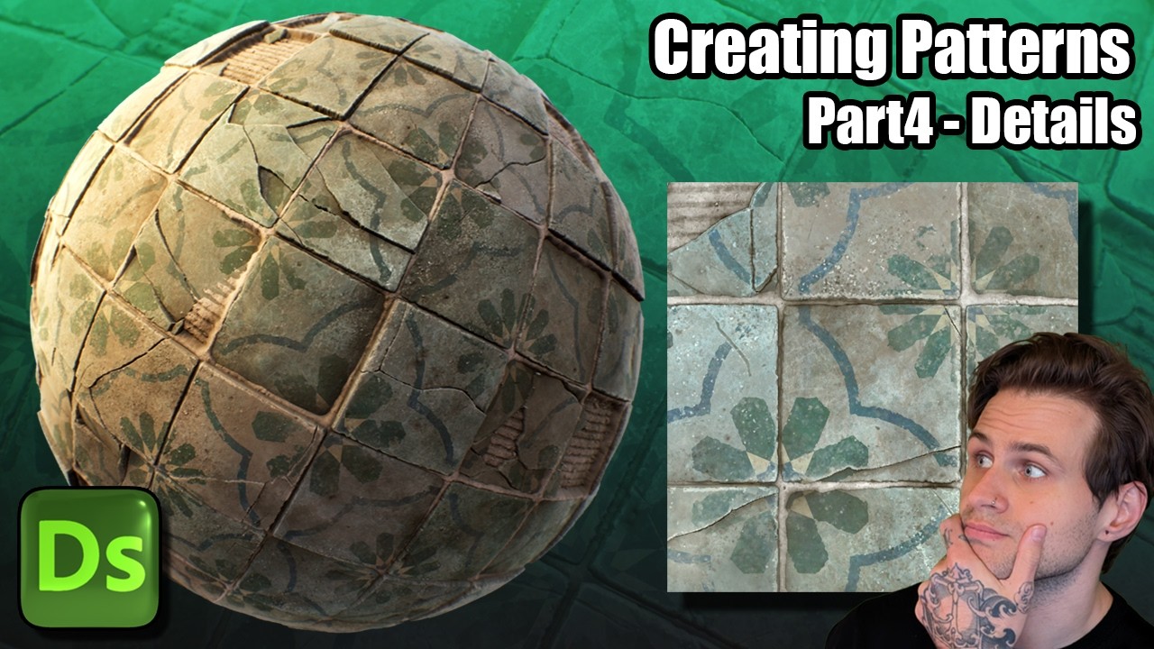 Cracked Tile Floor Tutorial - Part 4 - Details
