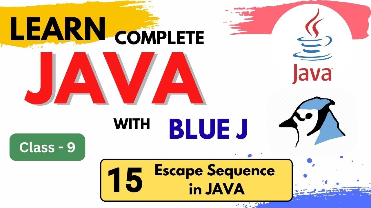 15. Escape Sequence in JAVA | Java Complete Course Class 9 ICSE #java #icse #coding