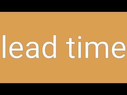 Lead Time Definition & Meaning