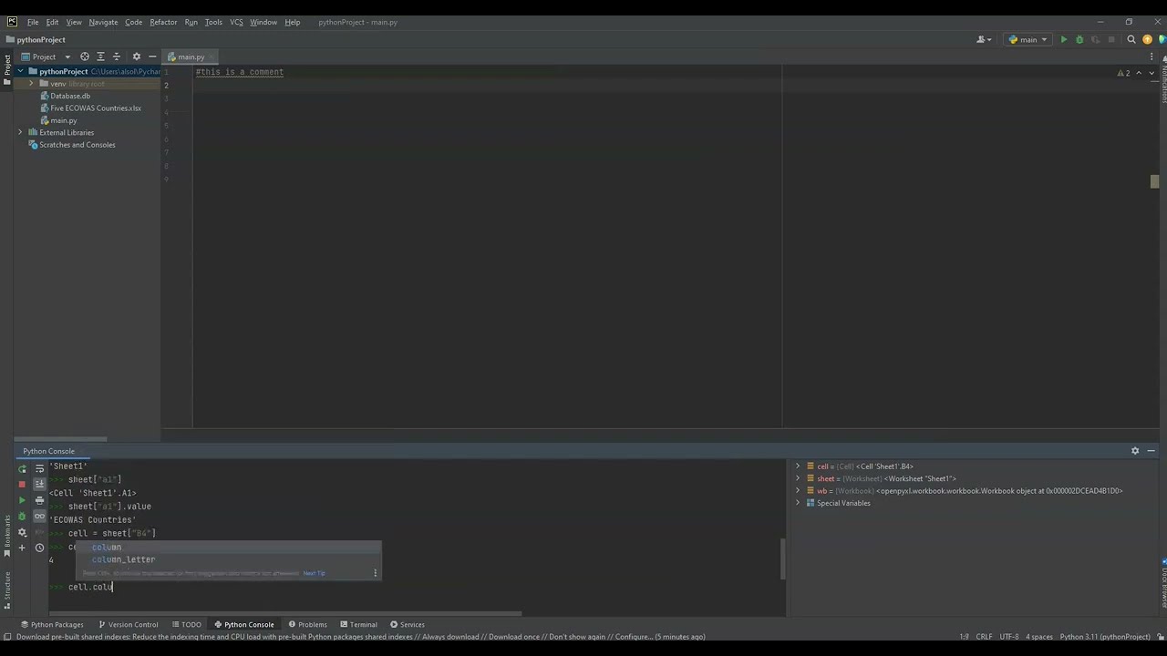 Python Excel Automation Part 1 - Sheets