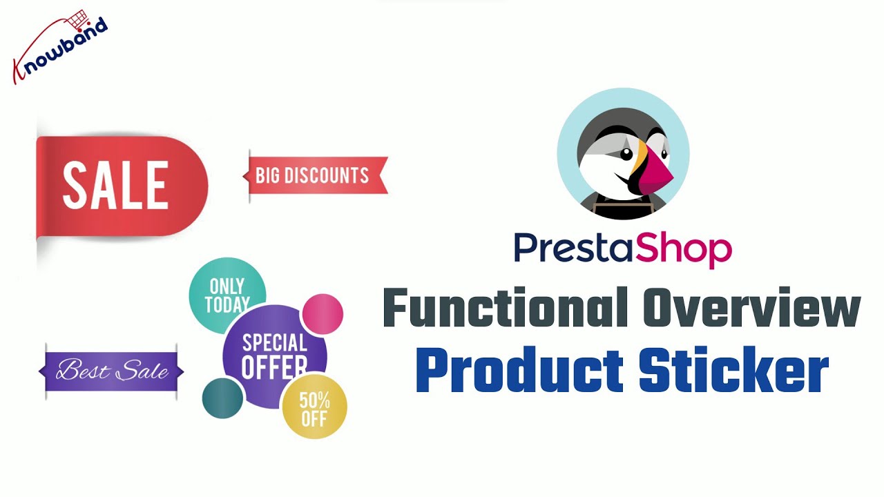 Knowband Prestashop Product Sticker and Label Addon - Functional Overview