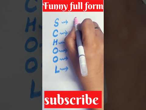 school full form that will make you laugh #funny #full form #relatable #students @BrainIX42