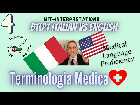 BTLPT Italian vs English #4 Medical terminology for interpreter exam/ Mastermind linguistics