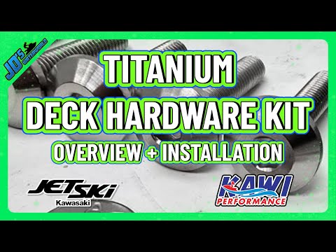 Titanium Deck Hardware Upgrade Kit for Kawasaki Ultra 160 & Ultra 310 Jet Skis [4K]
