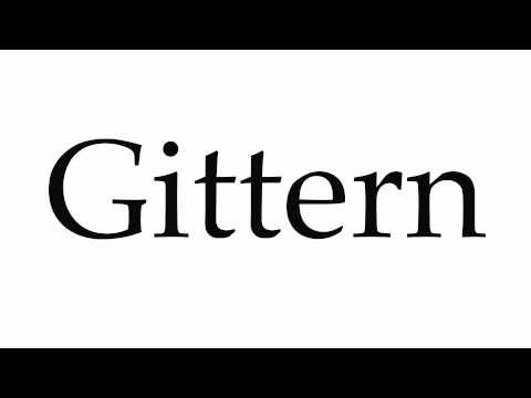 How to Pronounce Gittern