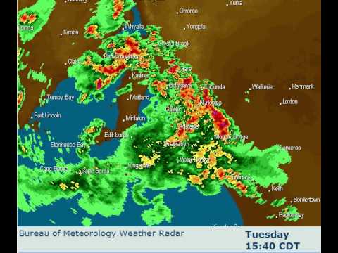 Adelaide SA Radar Loop - 12 Hour 7/12/2010