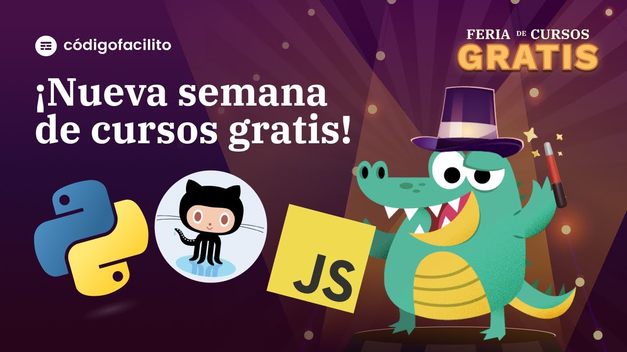 Cursos Gratis de GitHub, JavaScript, Python, Ing. Datos - Feria 2024