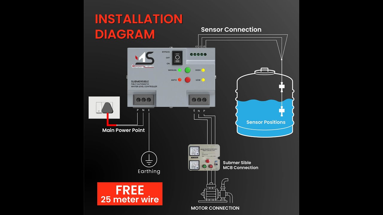 Automatic Water Level Controller | #waterlevelcontroller #watertankcontroller #waterlevel