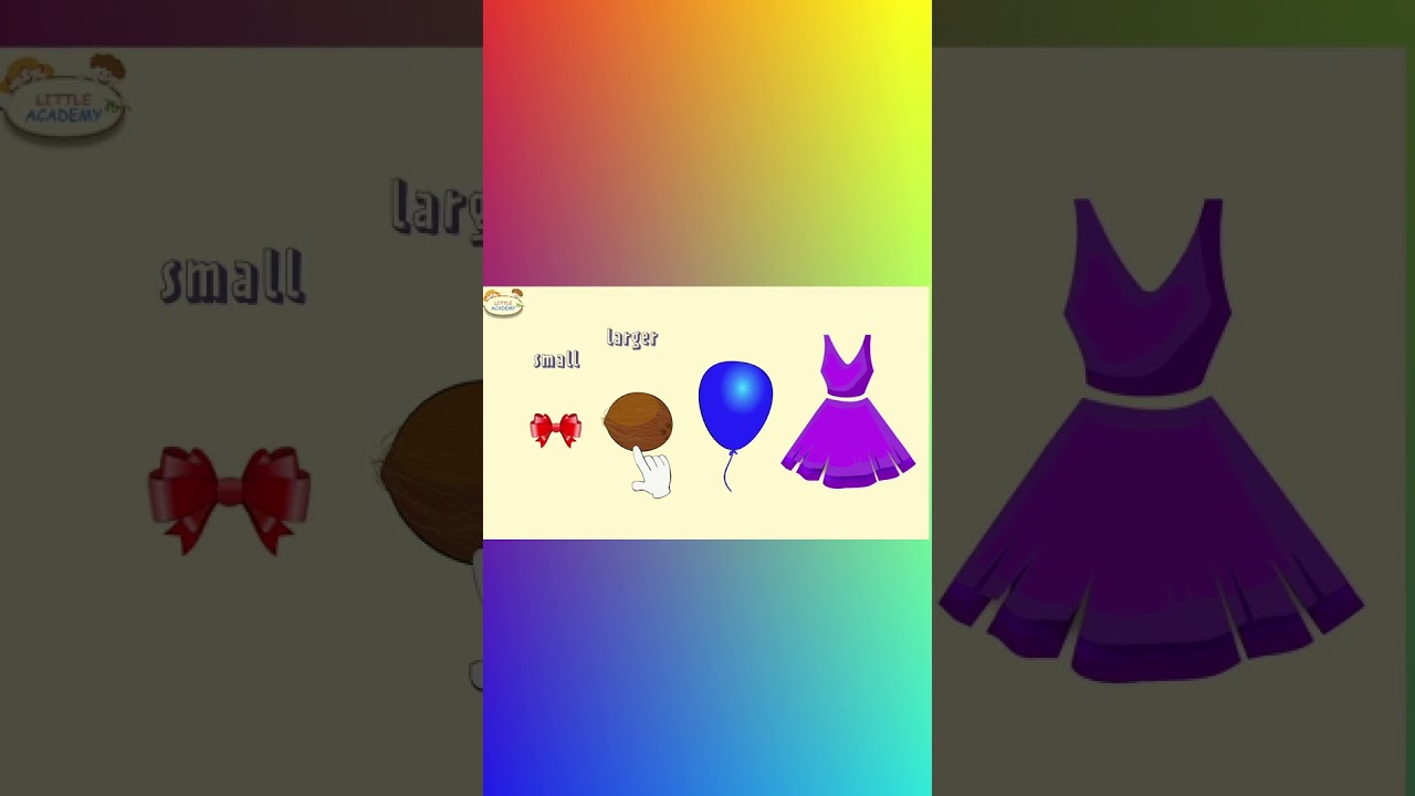 Compare objects by size.