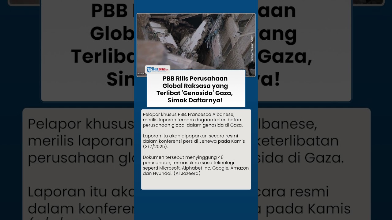 PBB Rilis Perusahaan Global Raksasa Terlibat 'Genosida' Gaza, Hyundai ...