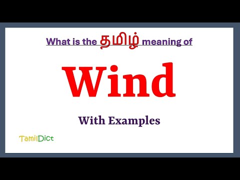 Wind Meaning in Tamil | Wind in Tamil | Wind in Tamil Dictionary |