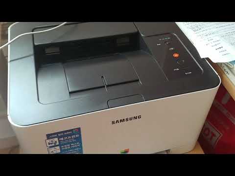 삼성전자 컬러 레이저 프린터 SL-C430 부팅 및 인쇄