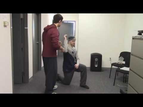 Half Kneeling External Rotation Holds in the Scapular Plane