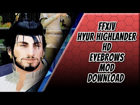 FFXIV - Male Hyur Highlander Eyebrows Mod HD
