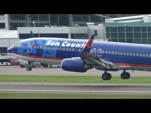 Sun Country N816SY 737-800 Landing Portland Airport (PDX)