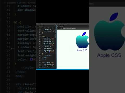 Apple Logo in html and css #shorts#coding#html